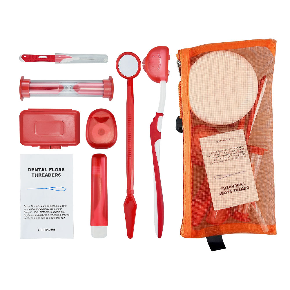Net Bag Portable Care Kit for Braces Travel Oral Care Kit Dental Travel ...
