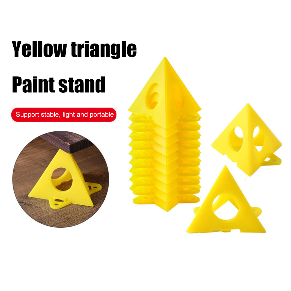 16pcs Mini Paint Stands Tool Triangle Paint Pads Feet for Woodworking ...