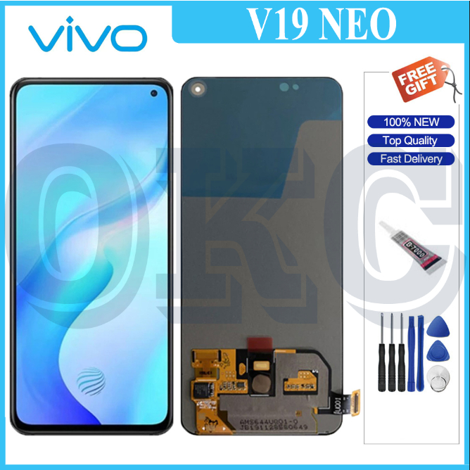 Original AMOLED LCD Display For VIVO V19 NEO LCD Display Touch Screen Digitizer Full Set ...