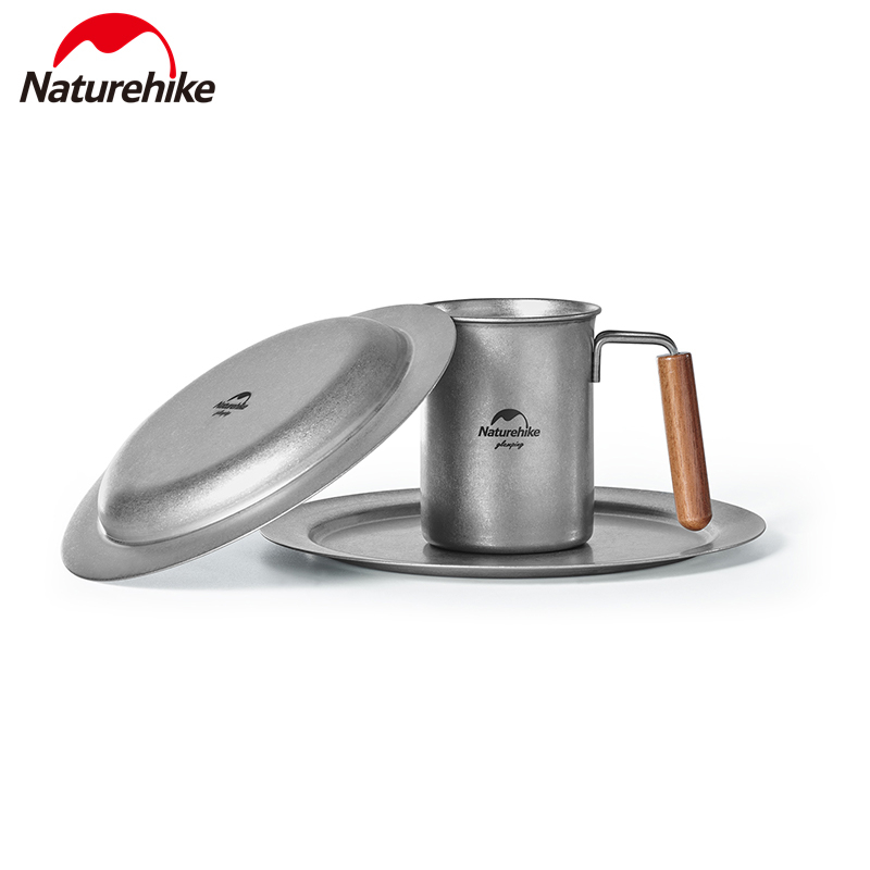 Naturehike Outdoor Tableware Cutlery Stainless Steel Plate Bowl Camping ...