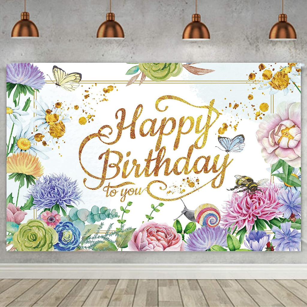 Pink Flower Bush Garden Birthday Photography Background Flowers ...