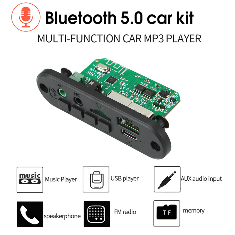 2*3W 6W Amplifier 5V MP3 Decoder Board Bluetooth 5.0 Stereo Audio DIY ...