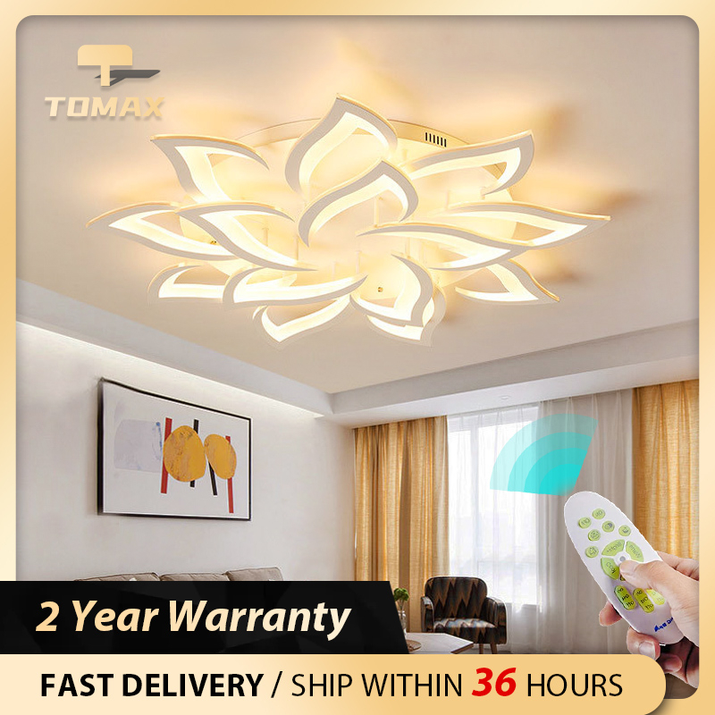 TOMAX 100CM LED 108 Watt Flower Modern LED Ceiling Light For Living ...