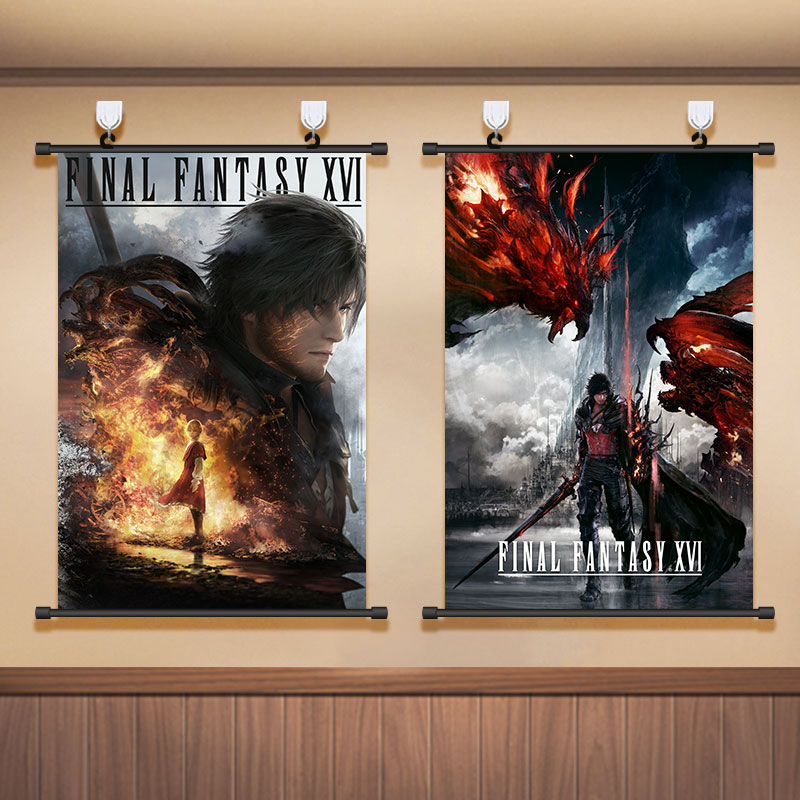 Final Fantasy XVI Anime Fabric Wall Scroll Home Decor Anime Poster 20 ...