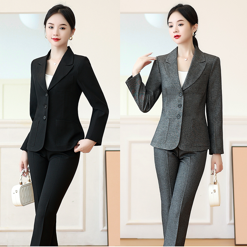 Ready Stock New Fashion Women Pant Suit Formal Business Slim Blazer