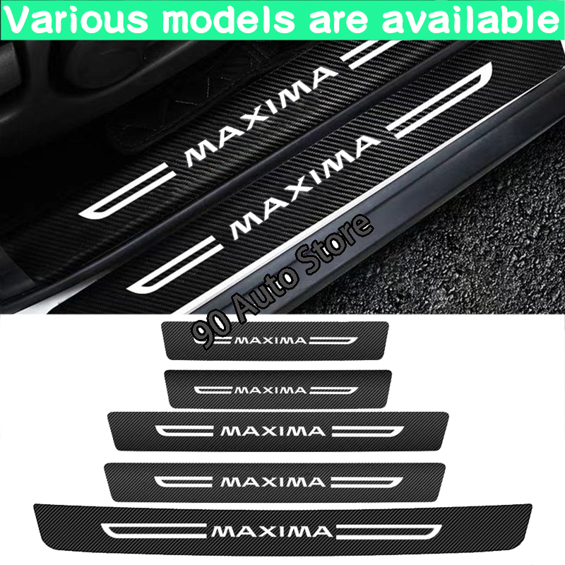 1pc/4pcs/5pcs Carbon Fiber For Nissan Maxima Micra Navara NV200 Auto ...