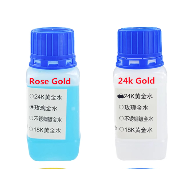 Jewelry Plating Solution Set Rose Gold 24K Gold Platinum Electroplating ...