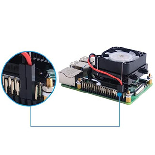 52Pi Raspberry Pi 4 Fan, Raspberry Pi Low-Profile CPU Cooler with RGB Cooling Fan and Raspberry ...