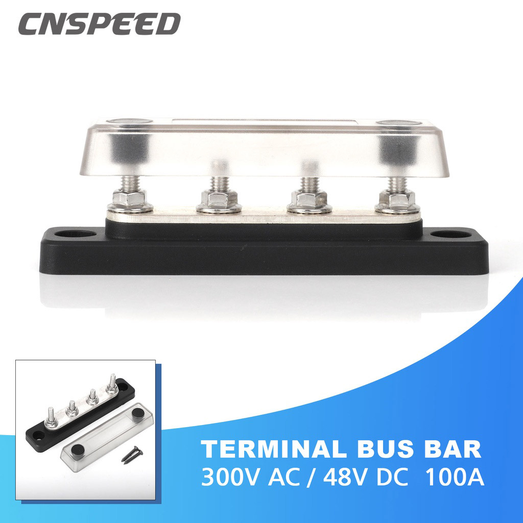 Auto Bus Bar Positive Negative Battery Power Distribution Block 100A ...