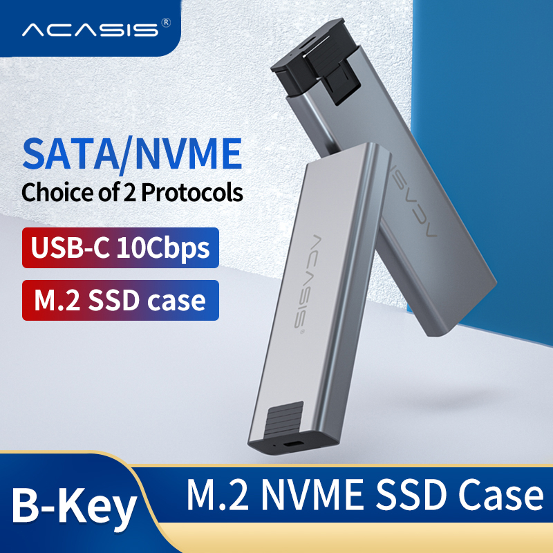ACASIS M.2 SSD Case NVMe Enclosure USB Type-C Transparent Hard Drive ...