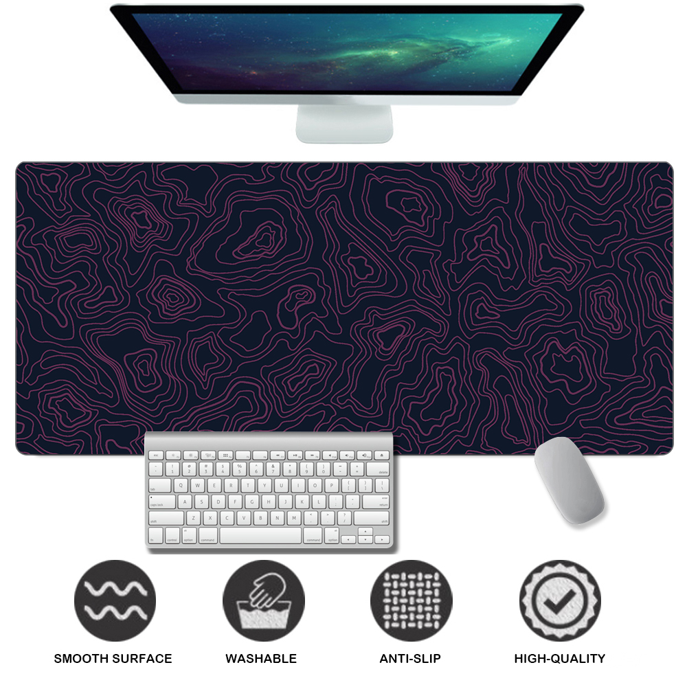 Topography Series Mousepad Extended Mousepad Large Night Gaming Mouse ...