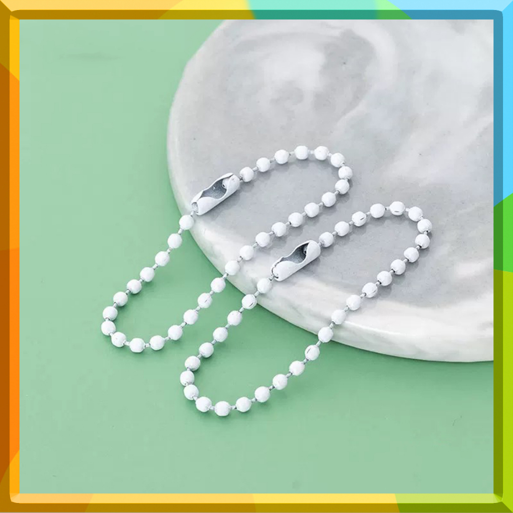 50Pcs Ball Bead Chains | Metal Hanging Chains | Colored Ball Bead ...