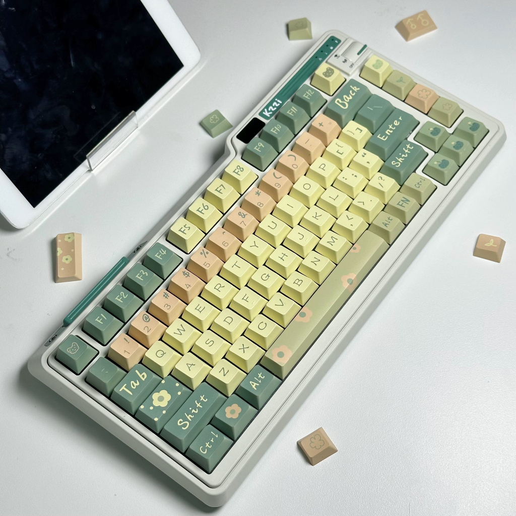 flowers and plants Keycaps Cherry PBT Material Personalized Customized ...