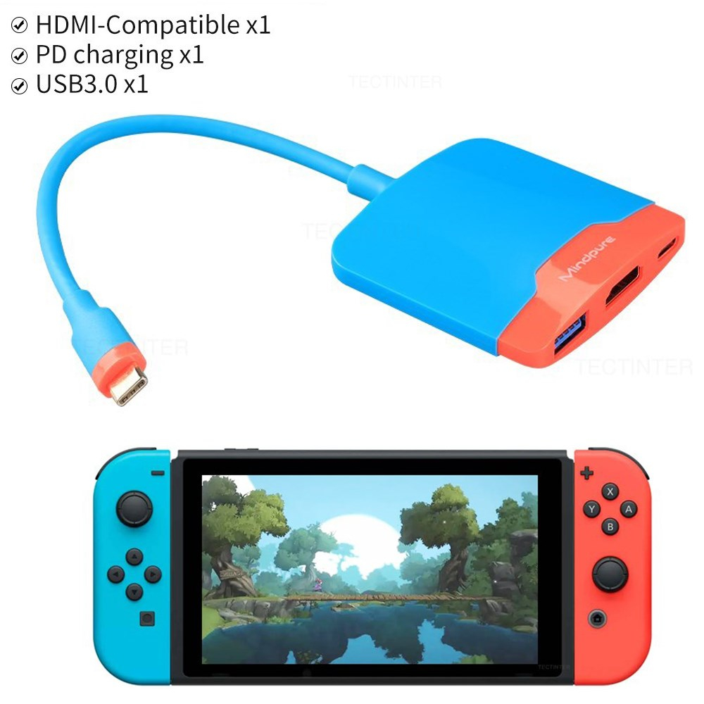 Portable PD100W Docking Station USB C to 4K HDMI-compatible USB 3.0 ...