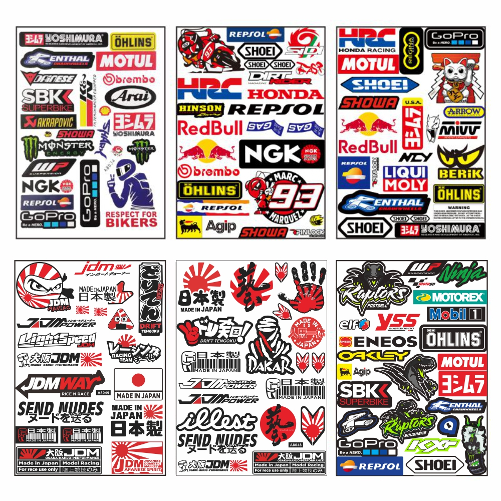 Japanes sticker for motorcycle electricvehicle motocross race motor ...