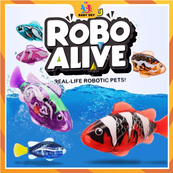 Zuru Robo Alive Robo Fish Robotic Swimming Fish Playset robot fish ZURU ROBO ALIVE WATER ...