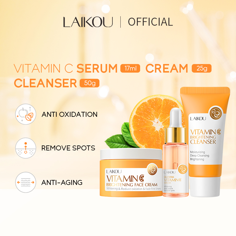 LAIKOU Vitamin C Brightening Serum Remove Freckle Essence Cream ...