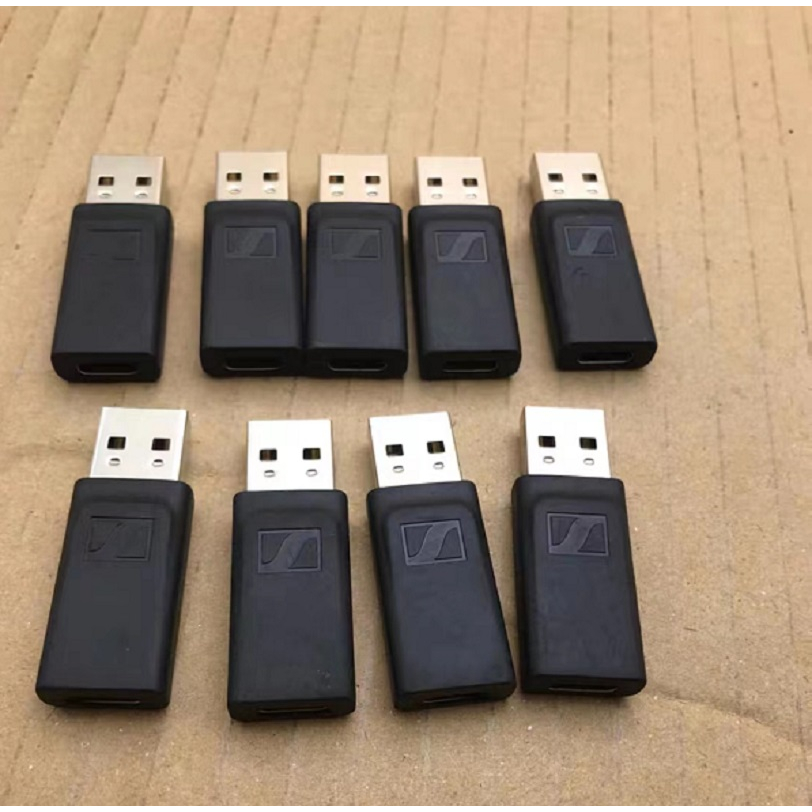 Original Headphone Adapter For Sennheiser Headset USB to Type-C FEMALE ...