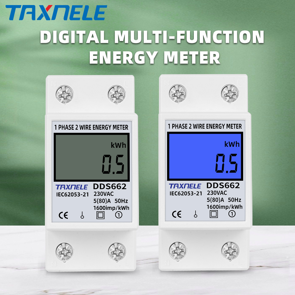 DDS662 Single Phase Two Wire LCD Digital Display Wattmeter Power ... DDS662 Single Phase Two Wire LCD Digital Display Wattmeter Power ...