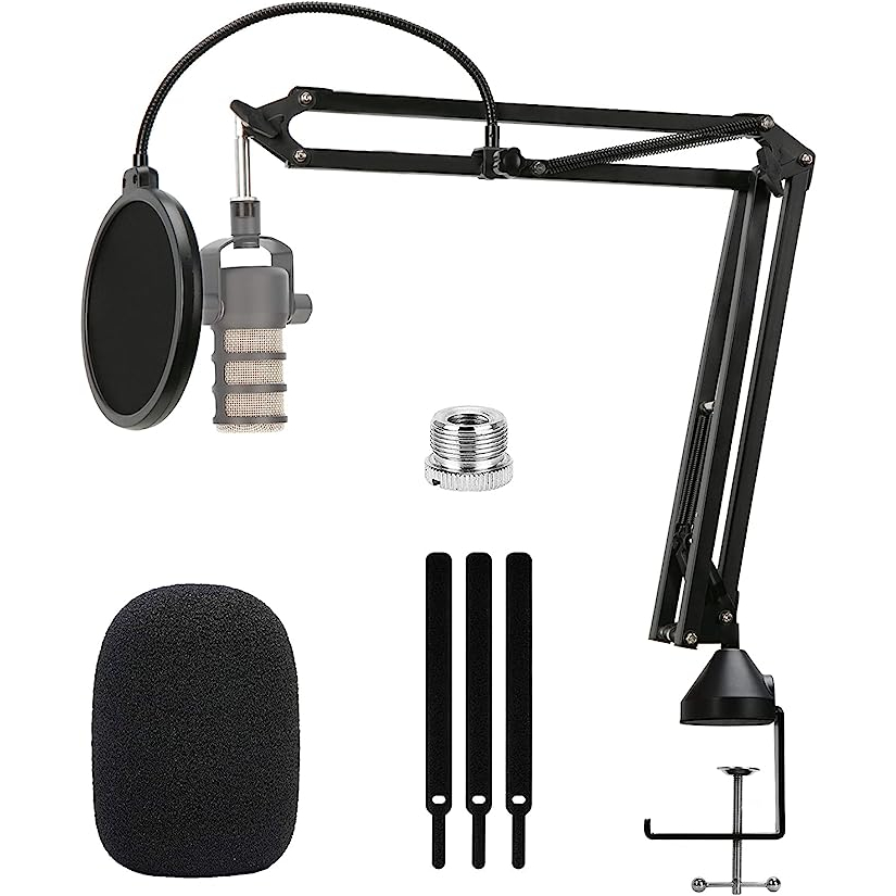 Rode Podmic Stand with Pop Filter - Adjustable Scissor Rode Podmic Boom ...