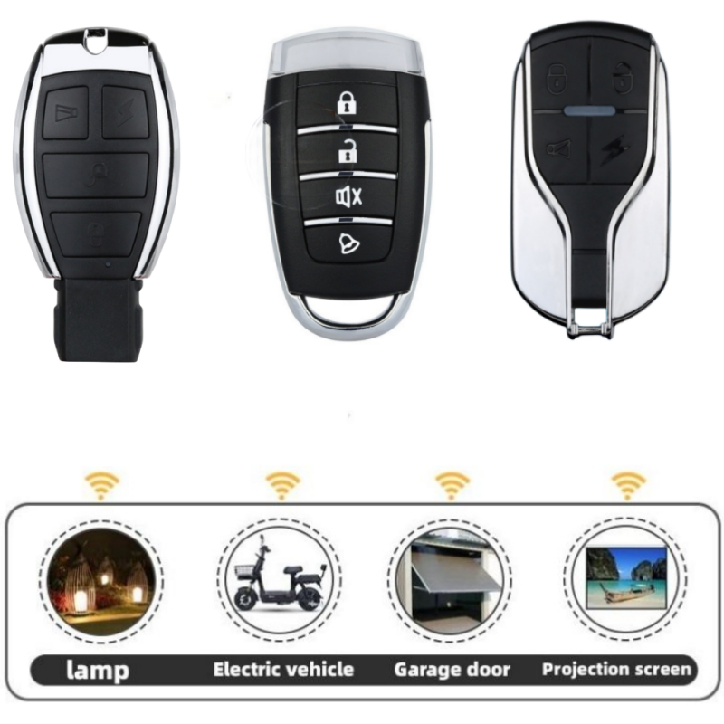 433MHz RF Copy Remote Control Electric Garage Door Opener Remote Control Duplicator Clone ...