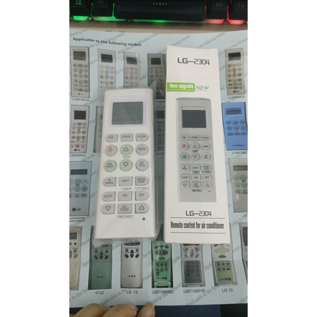 The all-new LG universal air conditioner remote control is suitable for ...