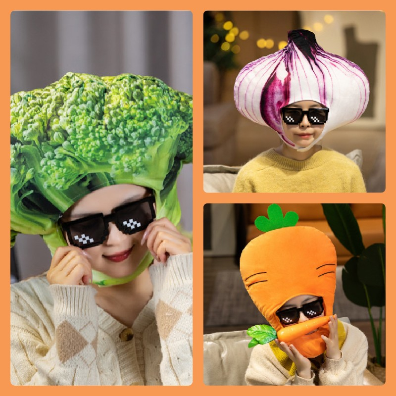 MOLAMGO Nutrition Month Vegetable Cap Onion Product Ins Girl Heart ...