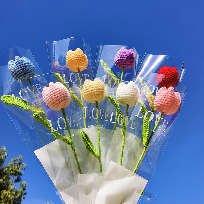 tulips crochet/tulips flower/gift for girlfriend/gift for kids girls ...
