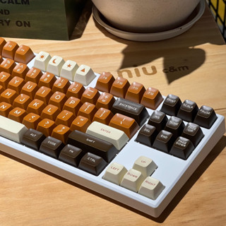 Rich Coffee keycaps SA profile doubleshot ABS keycap 61/64/68/84/87/96 ...