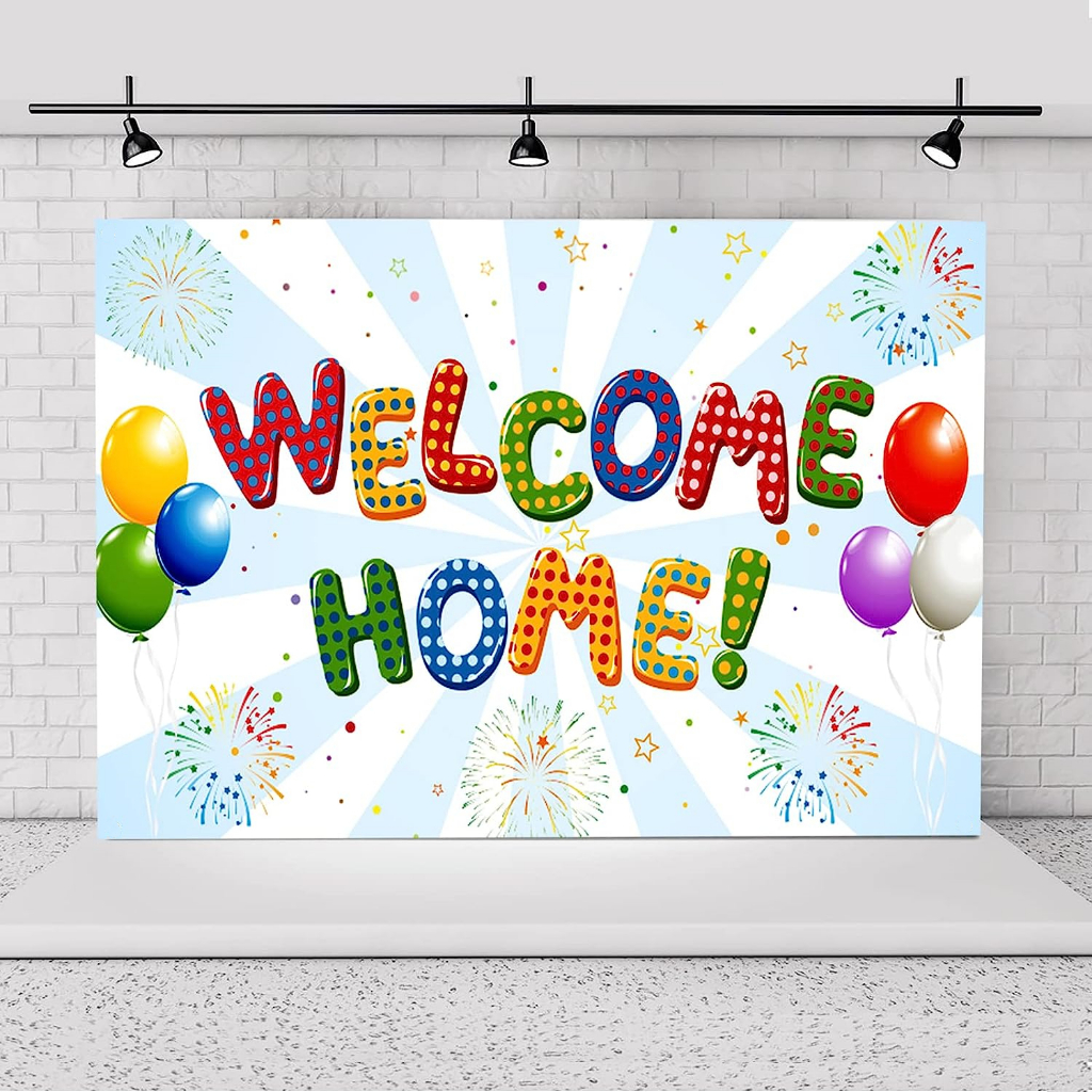 Welcome Home Photography Backdrops for Housewarming Patriotic Military ...