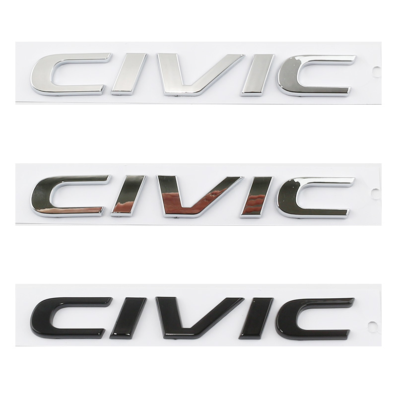 【HONDA】NEW 3D ABS modified CIVIC letter logo rear fender sticker CIVIC ...