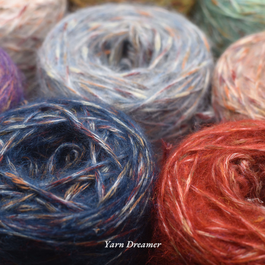 7 Colors Wool Yarn Crochet Thread Multicolored Yarn for Crochet Bundle ...