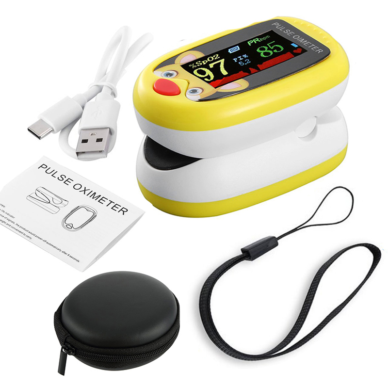 Rechargeable Wireless Children Oximeter Fingertip Saturation Detection ...