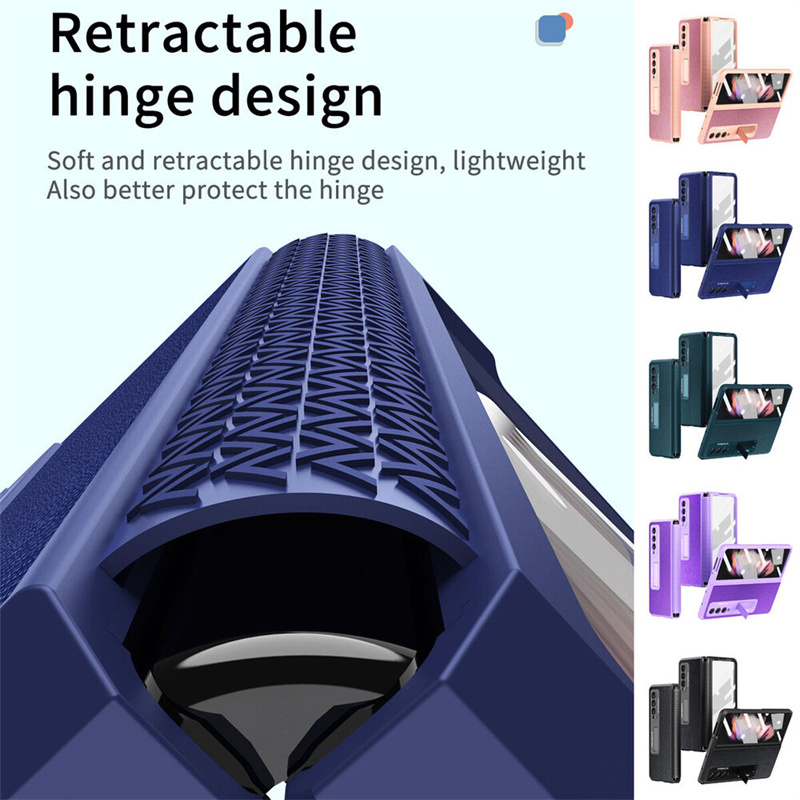 Retractable TPU Hinge Stand Case Cover Samsung Z Fold 4 Z Fold 3 ...
