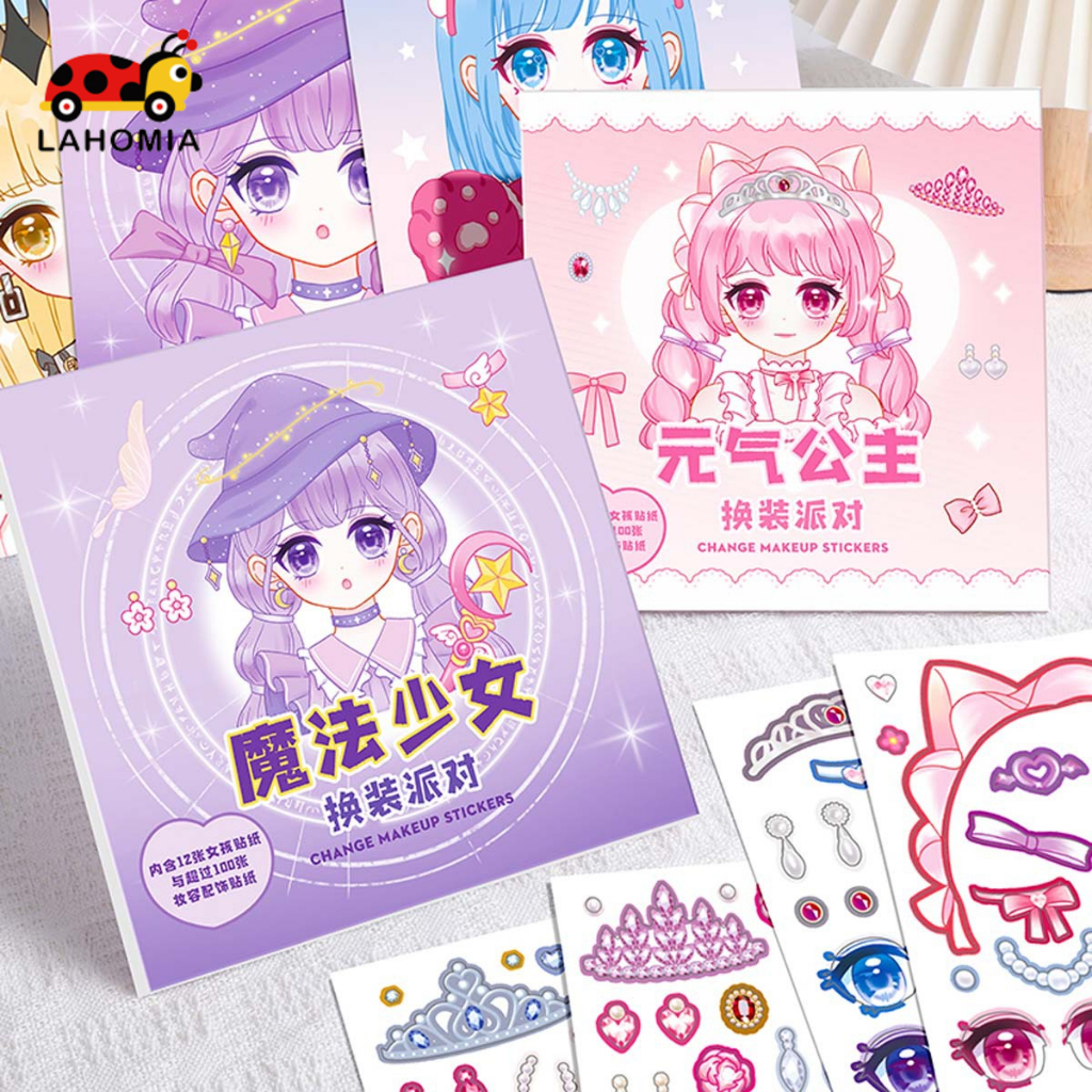 [Lahomia] DIY Face Stickers Make A Face Sticker Book for Kids Fans Ages ...
