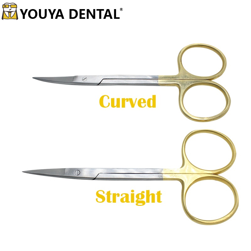 Dental Scissors Straight/Curved Hemostatic Forceps Stainless Steel Pet ...