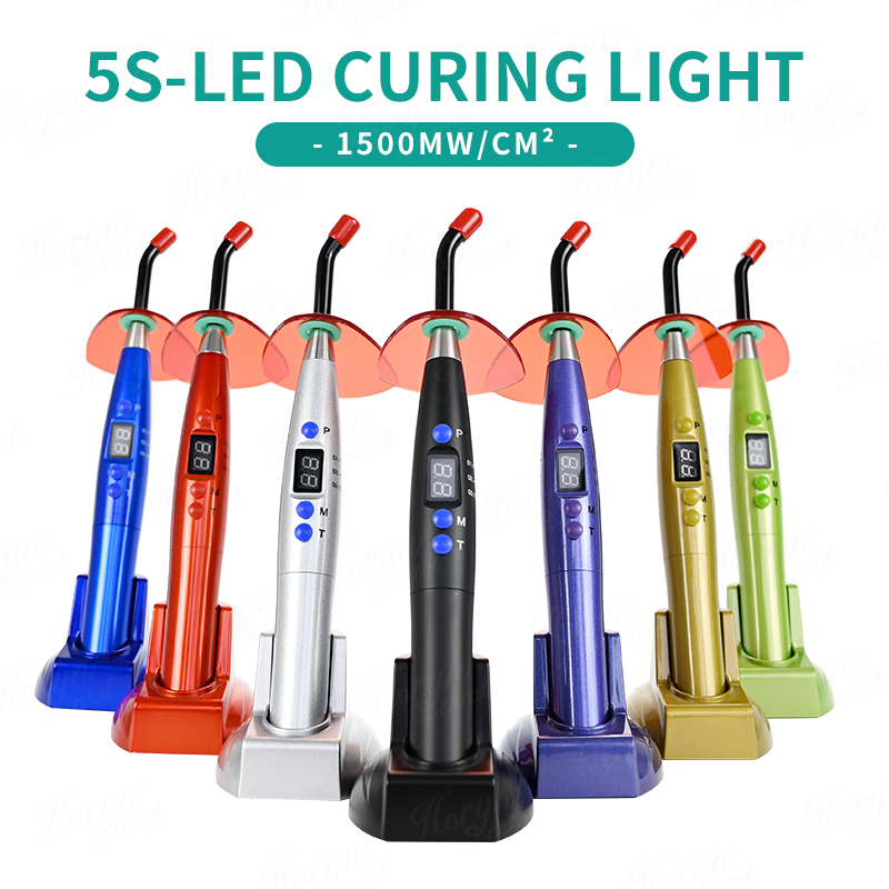 Dental Wireless UV LED Curing Light Blue 5-40 Seconds Cure Light Lamp ...