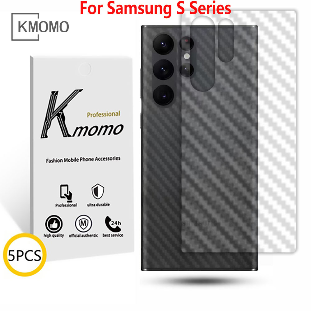 5 Pcs Lot Carbon Fiber Back Film Sticker Protector For Galaxy S24 Ultra ...