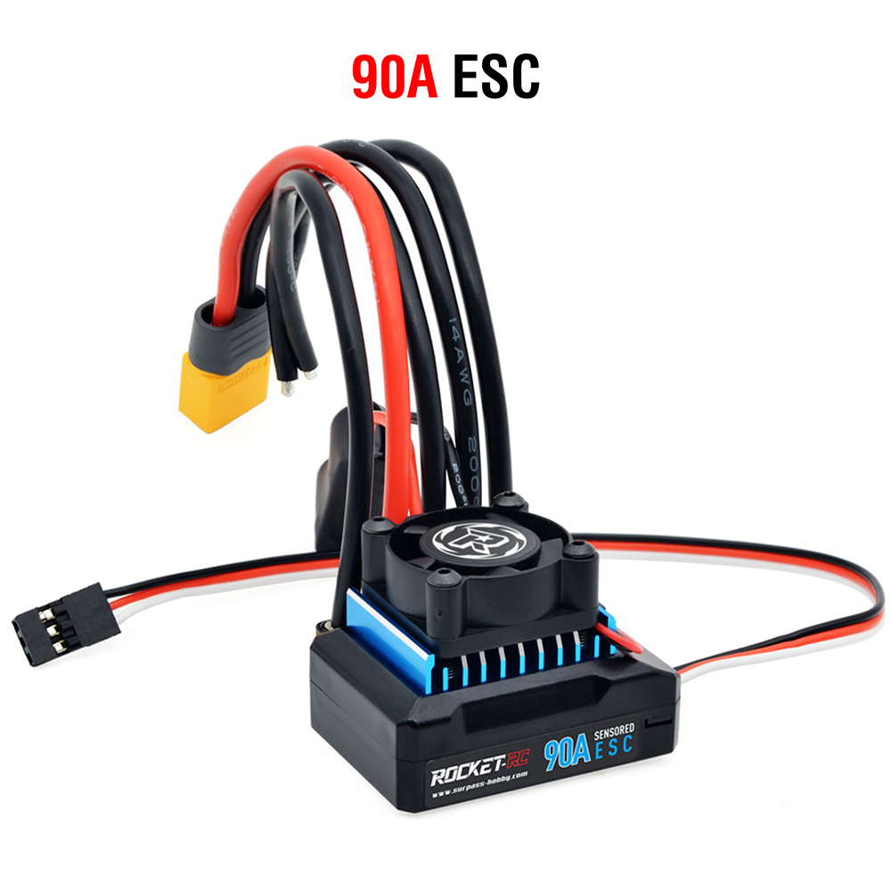 Rocket-RC 90A Sensored Brushless ESC with Removable Cooling Fan Super ...