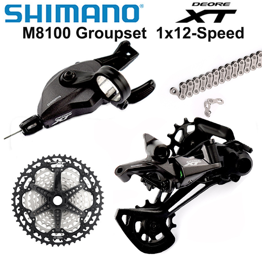 Shimano Deore XT M8100 12 Speed Groupset 1x12 Speed MTB Mountain Bike Shifter Lever RD M8100 SGS ...