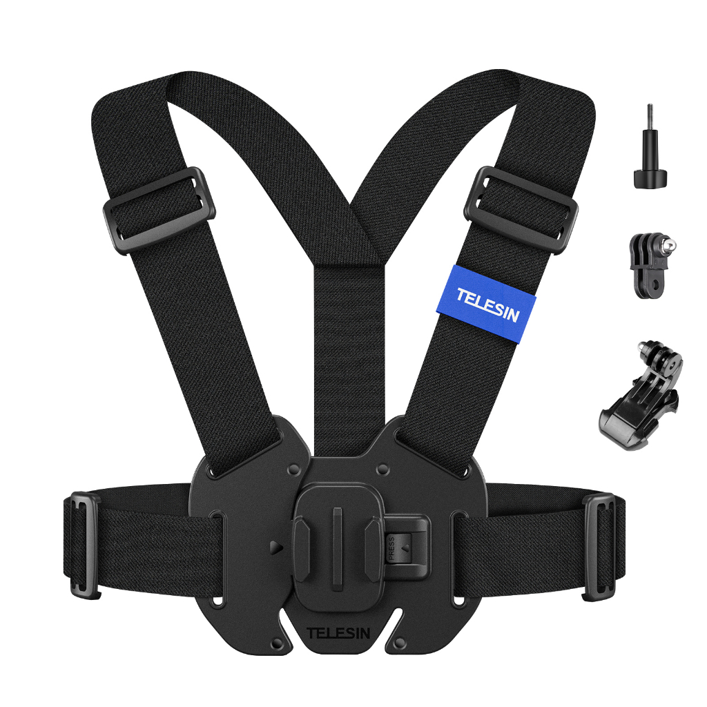 TELESIN Quick Release Chest Strap Mount for Go Pro Hero 13 12 11 10 9 ...