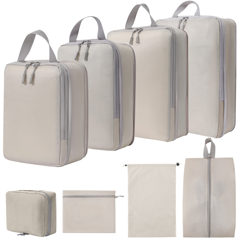 8Pcs Compression Packing Cubes Luggage Bags Breathable Travel Luggage ...