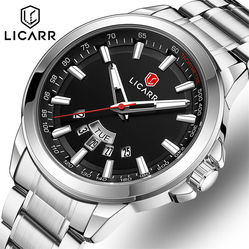 LICARR Men Watch Original Brand Top Luxury Fashion Quartz Casual ...