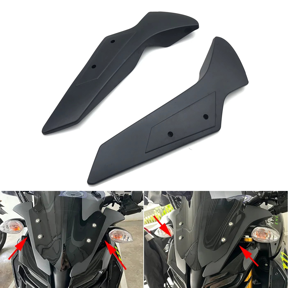 Motorcycle Windshield Front Aerodynamic Fairing Winglets Protection ...