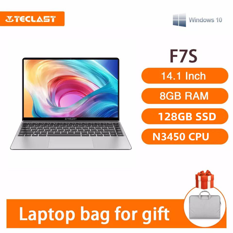 Teclast F7S 14.1" Laptop 1920x1080 IPS Notebook 8GB RAM 128GB ROM SSD ...