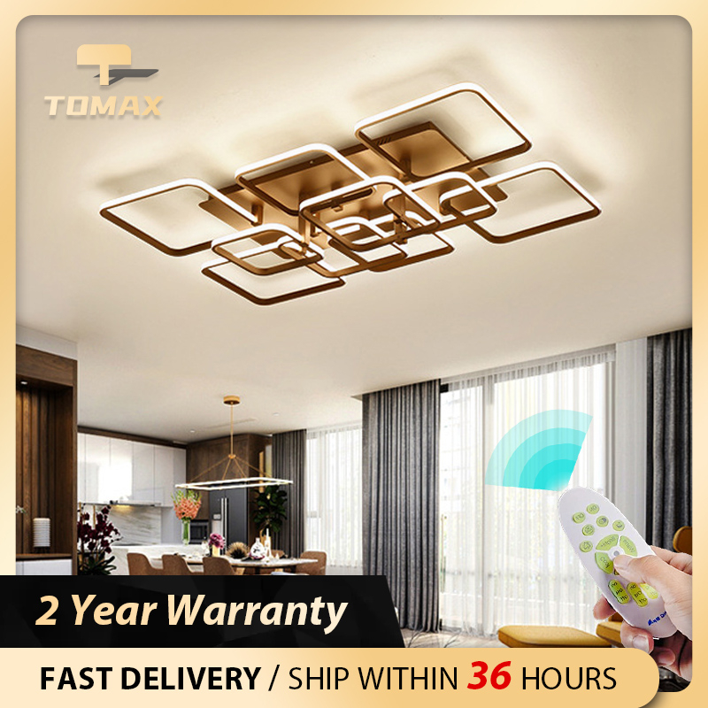 [Remote Dimming] TOMAX 120CM Modern Ceiling Light for Living Room LED ...
