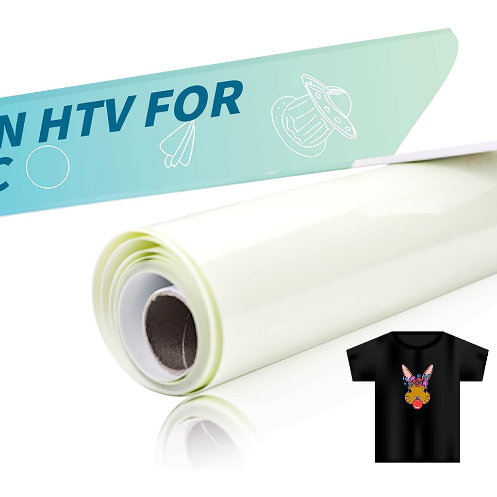HTVRONT Clear HTV Vinyl for Sublimation for Dark Fabric12" x 5FT ...