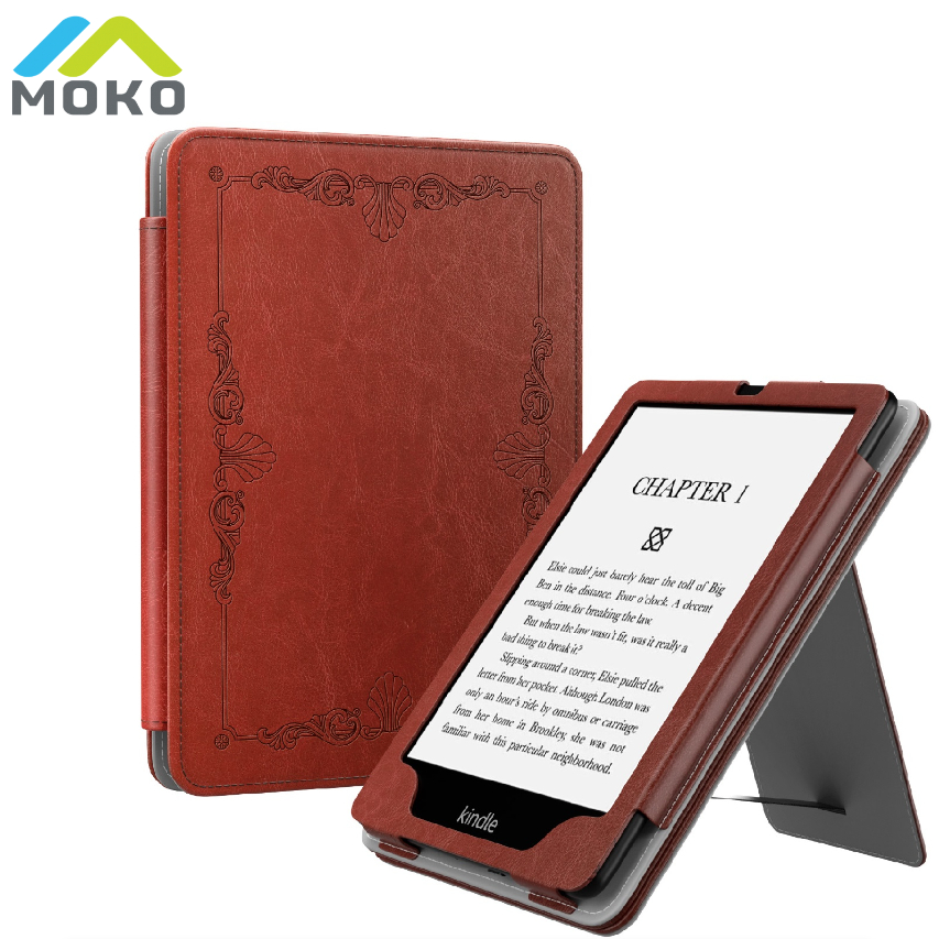 MoKo Slim PU Leather Color Print Stand Case Auto-Wake/Sleep Function ...