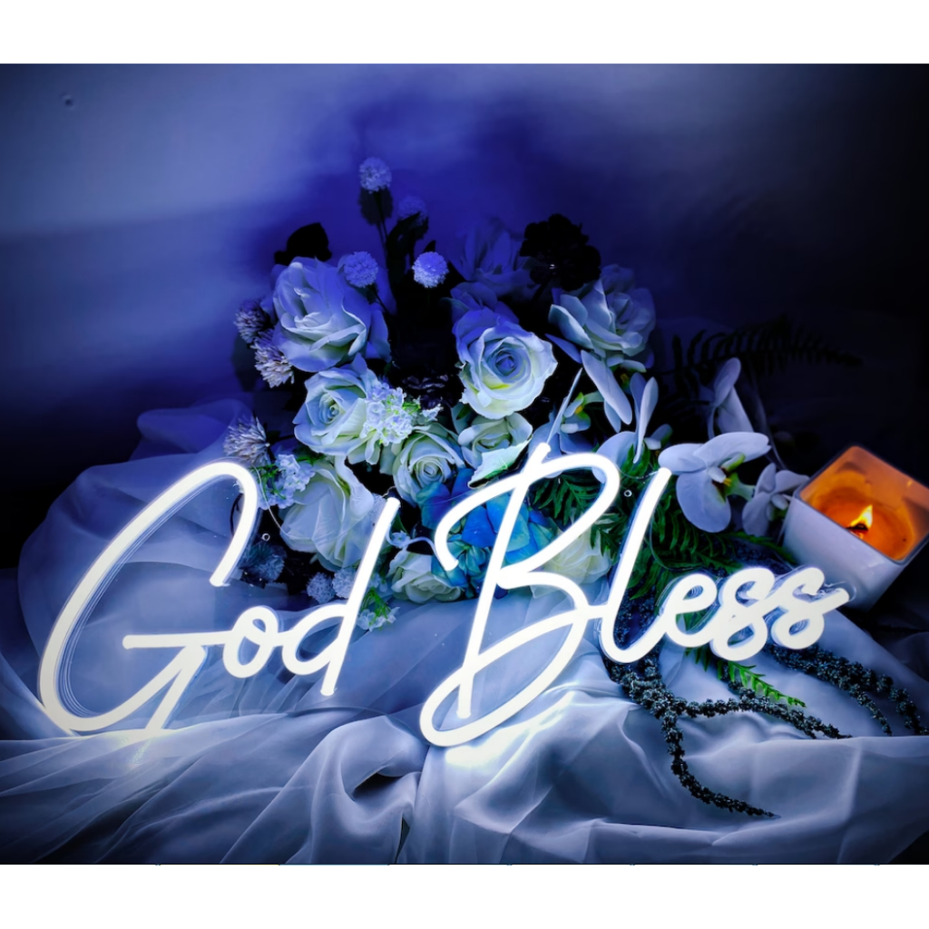 Christening Neon Sign Baptism LED Light Sign For Birthday Wall Art Home ...