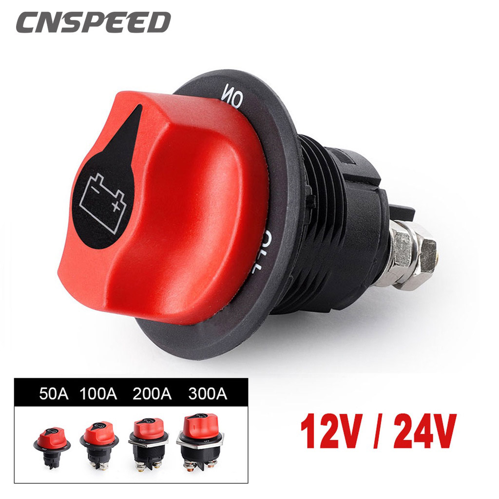 50A 100A 200A 300A Car Rally Battery Switch Disconnected DC 12V Power ...